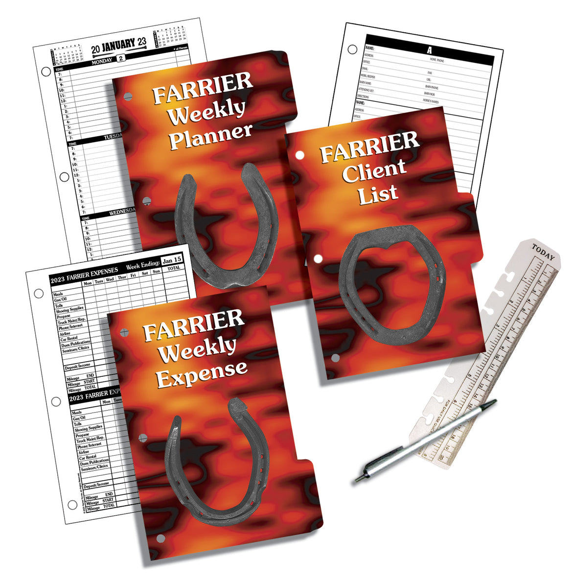 2026 Farrier Forms 3-Part Refill